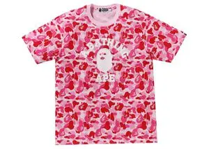 A BATHING APE Abc Camo College Tee Shirt