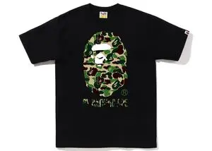 A BATHING APE Abc Camo Bathing Ape Tee Shirt - Black/green