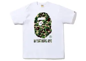 A BATHING APE Abc Camo Bathing Ape Tee Shirt - White/green