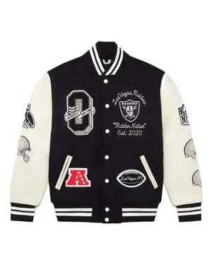 OVO X Nfl Las Vegas Raiders Varsity Jacket