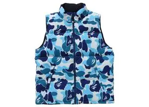 A BATHING APE Camo Reversible Down Vest