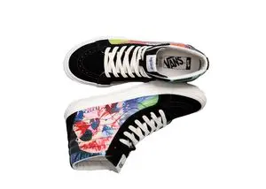 VANS Sk8-hi Reissue Vlt Lx Damien Hirst Splatter Skull Sneakers - Multi/black