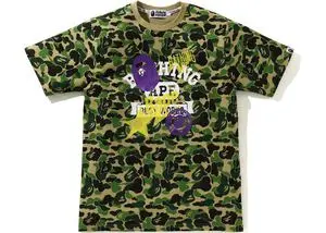 A BATHING APE Abc Camo Print Tee Shirt