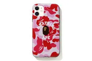 A BATHING APE Abc Camo College Iphone 11 Case - Pink