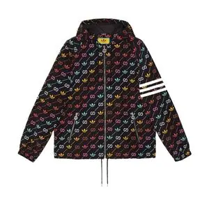 Gucci X Adidas Gg Trefoil Stripe Jacket - Black Multicolor