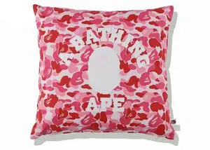 A BATHING APE Abc Camo College Square Cushion - Pink