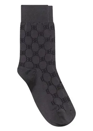 Gucci X Balenciaga Hacker Project Bb Tennis Socks - Charcoal Grey