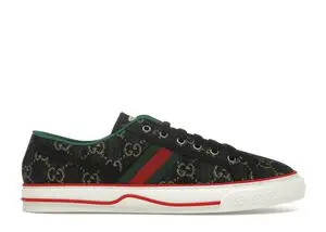 Gucci Tennis 1977 Gg Logo Sneakers - Black