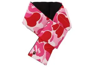 A BATHING APE Abc Camo Pocket Fleece Scarf - Pink