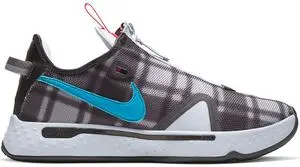 Nike Pg Plaid Sneakers - Football Grey/laser Blue/light Smoke Grey