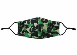 A BATHING APE Abc Camo Mask - Green