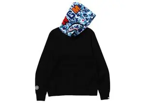 A BATHING APE Camo Shark Pullover Hoodie
