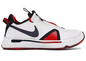 Nike Pg 4 Usa Sneakers - White/obsidian/university Red