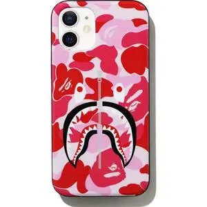 A BATHING APE Abc Camo Shark Iphone 12 Mini Case - Pink