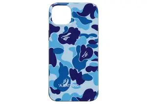 BAPE Abc Camo Iphone 14 Plus Case - Blue