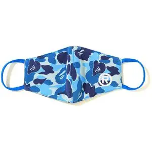 A BATHING APE Abc Camo Face Mask - Blue
