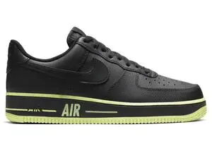 Nike Air Force 1 Low Ribbon Volt Sneakers - Black/barely Volt