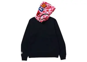 A BATHING APE Camo Shark Pullover Hoodie