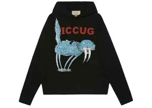 Gucci X Freya Hartas Iccug Hooded Sweatshirt - Black