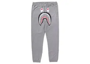 A BATHING APE Abc Camo Shark Sweat Pants - Gray