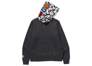 A BATHING APE Camo Shark Pullover Hoodie