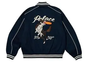 PALACE Catch It Bomber Jacket Navy Blue