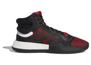 Adidas Marquee Boost High-top Sneakers - Active Red/core Black/aero Blue