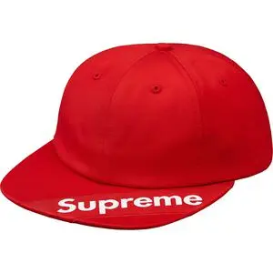 Supreme Visor Label 6panel Red