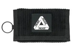 PALACE Corduroy Tri Wallet - Black