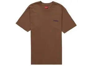 Supreme Washed Handstyle Short Sleeve Top - Brown