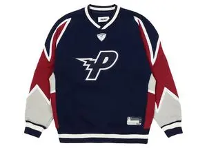 PALACE Bolt Crew - Navy Blue/red