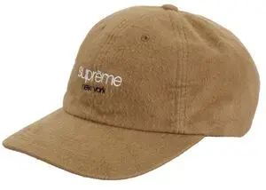 Supreme Washed Flannel 6-panel Cap - Tan