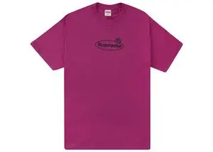 Supreme Warning Tee Shirt - Magenta