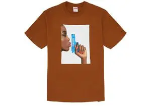 Supreme Water Pistol Tee Shirt - Brown