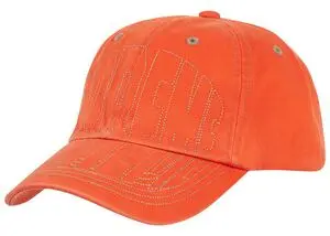 Supreme Visor Stitch 6-panel Cap - Orange