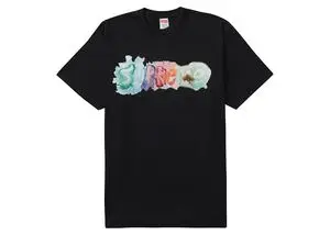 Supreme Watercolor Tee Shirt - Black