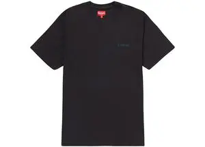 Supreme Washed Capital Short Sleeve Top - Black