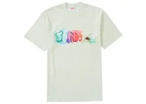 Supreme Watercolor Tee Shirt Pale Green