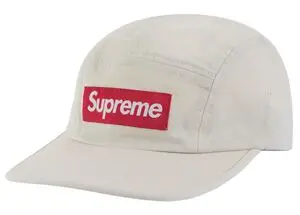 Supreme Washed Chino Twill Camp Cap - Natural