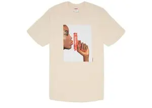 Supreme Water Pistol Tee Shirt - Natural