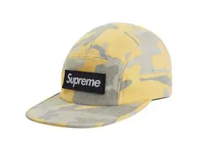 Supreme Washed Out Camo Camp Cap - Yellow Camo