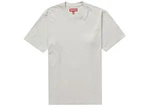 Supreme Washed Script Short Sleeve Top - Grey