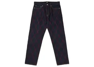PALACE Diamond Stitch Straight Leg Jean