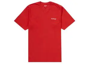 Supreme Washed Capital Short Sleeve Top - Red