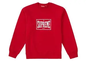 Supreme Warm Up Crewneck Sweatshirt - Red