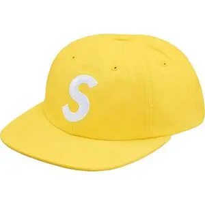Supreme Washed Chambray S Logo 6-panel Cap - Yellow