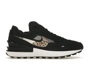 Nike Waffle One Leopard Sneakers - Black