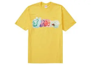 Supreme Watercolor Tee Shirt - Yellow