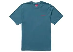 Supreme Washed Short Sleeve Tee Shirt - Aqua