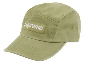 Supreme Washed Chino Twill Camp Cap - Olive